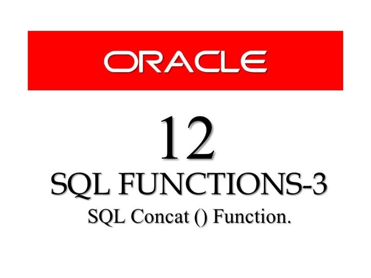 Concatenate In Oracle Sql Developer The Best Developer Images
