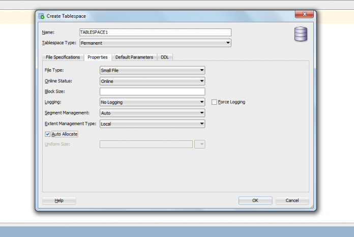 How To Create Tablespace Using Sql Developer Rebellionrider