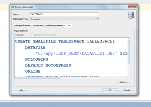 How To Create Tablespace Using SQL Developer - RebellionRider