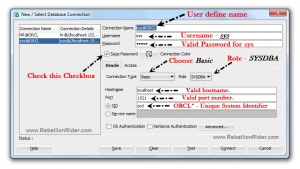 How To Make New Database Connection In SQL Developer - RebellionRider