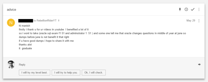 Do You Have Dumps For Oracle Database Certification? - RebellionRider