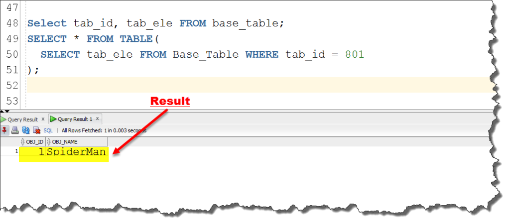 How To Create Nested Table Using User Define Datatype In Oracle