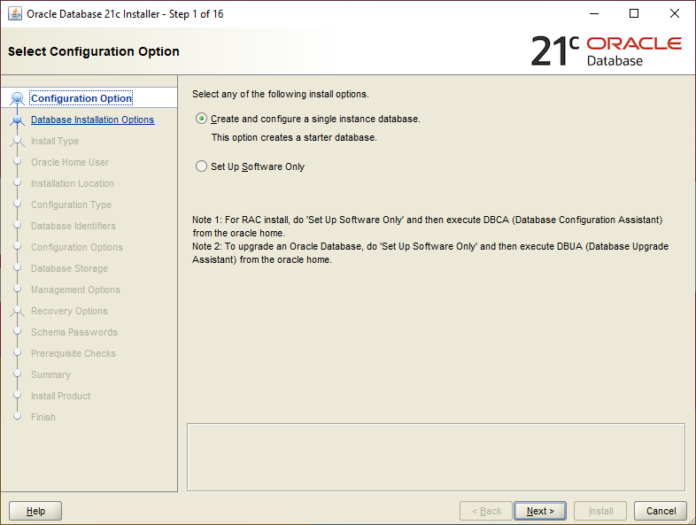 How To Install Oracle Database 21c - RebellionRider