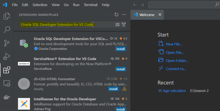 Connect Oracle with visual Studio Code 2024 - RebellionRider